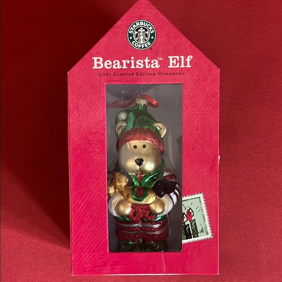 Starbucks | Accents | Starbucks Limited Edition 20 Bearista Elf Glass ...